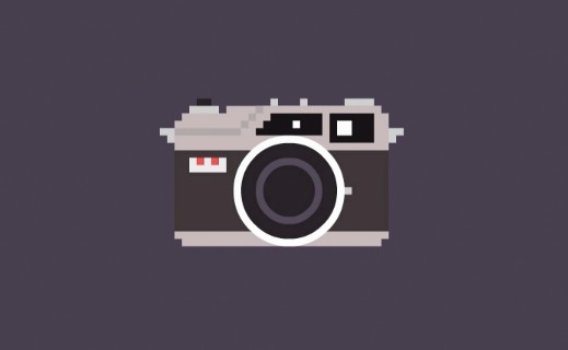 像素化相機圖解 (Illustrations Pixelated Camera) | 逍遙文工作室